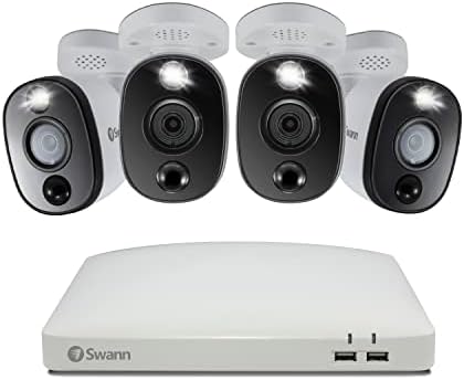 Swann Home Security Camera System with 1TB HDD, 4 Camera 4 Channel, 4K ...
