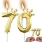 Amazon.com: The Number 60 Gold Birthday Candles for Cake is Beautiful ...
