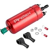 Pindex 12V Electric Fuel Pump: High Pressure Universal 12V Inline ...