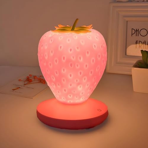 Amazon.com: LIFTATAPA Strawberry Night Light, Cute Silicone Strawberry ...