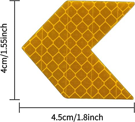 Semaphore High-Intensity Reflective Safety Warning Arrow Decals Car ...