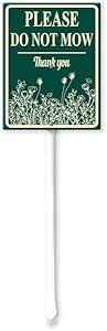 Amazon.com : Soliyoahee Outdoor Yard Sign Please Do Not Mow Yard Sign ...