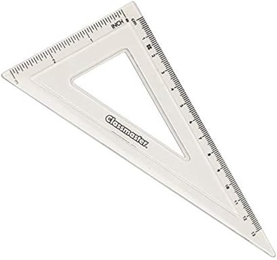 Classmaster 60 Degree Set Square Clear (Pack of 30) : Amazon.co.uk ...