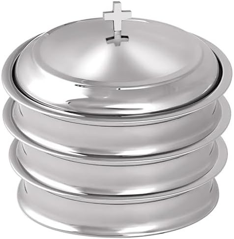 Amazon.com: SruiSwei Polished Stainless Steel 2 Communion Cups Tray ...