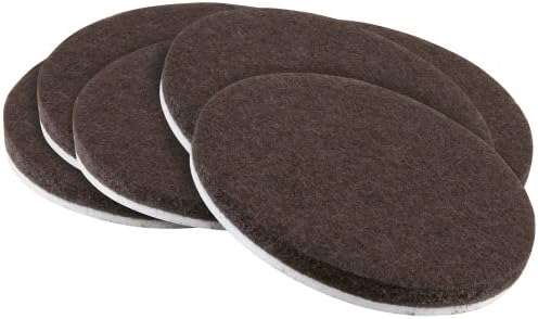 softtouch 2 1/2" Round Heavy Duty Self Stick Felt Furniture Pads to ...
