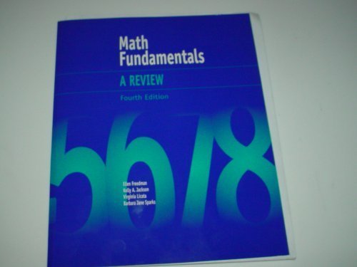 Math Fundamentals. A Review. Fourth Edition.: Ellen Freedman ...