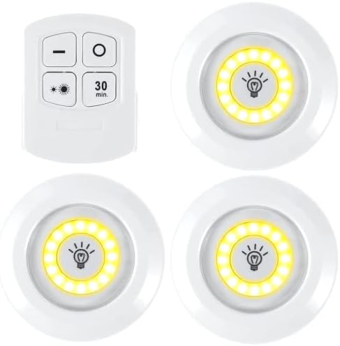 LARGE ARC 3PCS LED Battery Powered LED Lights w/ Remote Control ...