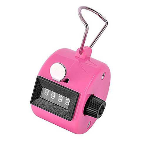 SPHTOEO 4-Digit Handheld Tally Counter Manual Mechanical Palm Clicker ...
