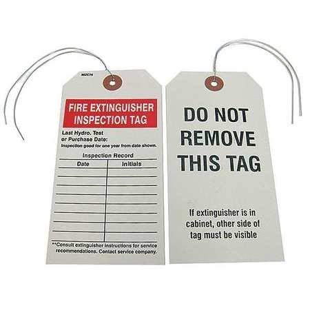 Fire Extinguisher Inspection Tag, PK25: Amazon.com: Industrial & Scientific