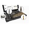 SharCreatives 49 Pieces Metric & SAE w/Bolt Extractor Set, Drill Bit ...