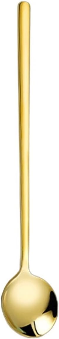 Amazon.com: Dinner Spoon Stainless Steel Long-handled Spoon Golden ...