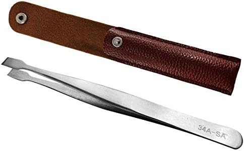 Stainless Steel Bent Spade-Tip Stamp Tongs Stamp Tweezers Philately ...