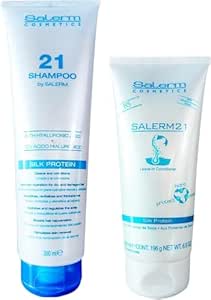 Amazon.com : Salerm Pack Salerm 21 Repair Shampoo 300 ml and Mask 200 ...