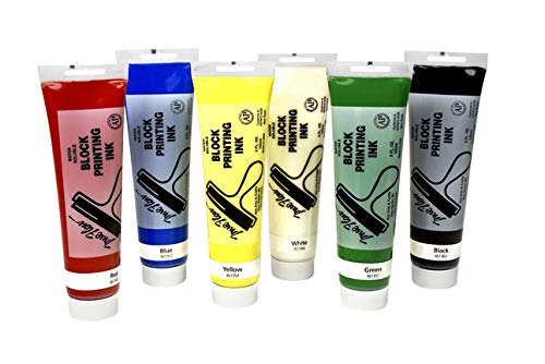 Amazon.com: Sax True Flow Block Printing Ink, 5 Ounce Tubes, Assorted ...