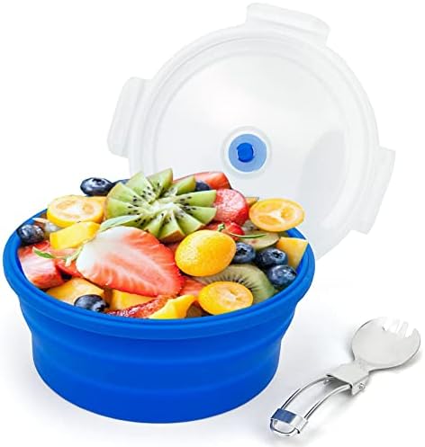 Amazon.com: Collapsible Bowl Silicone Collapsible Container Food ...