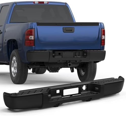 Amazon.com: KUIPERAUTO Steel Rear Bumper Pad Compatible for Chevy ...