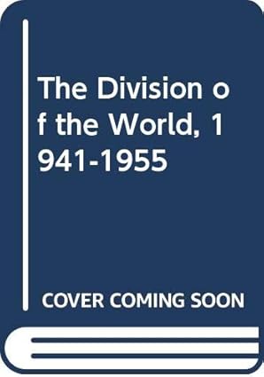Amazon.co.jp: The Division of the World, 1941-1955 : Loth, Wilfried: 洋書