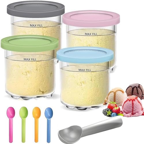 Amazon.com: 24 oz Deluxe Creami Pints and Lids for Ninja - 2 Pack 11-in ...