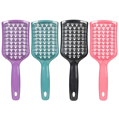 2024 New Detangling Hair Brush Tik Tok, 4PC Untwisted Hairbrush with ...
