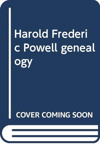 Harold Frederic Powell genealogy: Powell, Harold Frederic: Amazon.com ...
