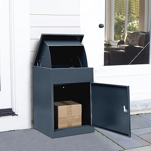 DWD® Wall/Floor Mounted Large Lockable Parcel Drop Box for Safe ...