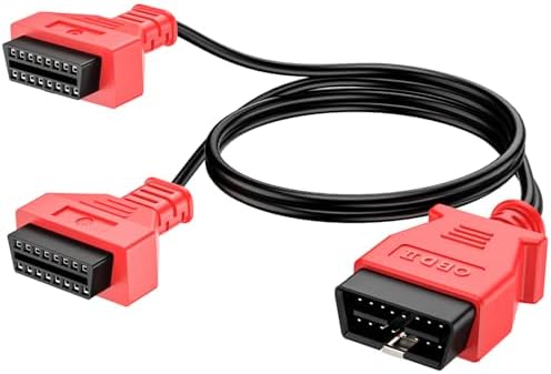 Amazon.com: iKKEGOL 30cm/12 OBD2 OBD II Splitter Extension Y J1962 16 Pin Cable Male to Dual ...