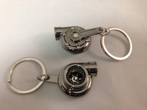 Amazon.com: Turbo Turbocharger Keychain- Key Chain Ring Spinning ...