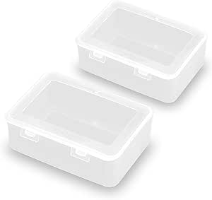 Amazon.com: Clear Plastic Storage Containers Box with Lid (5.04x3.5x1 ...