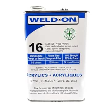 Weld-On #16 Acrylic Cement, DCM & TCE Free Formula (Gallon): Amazon.com ...