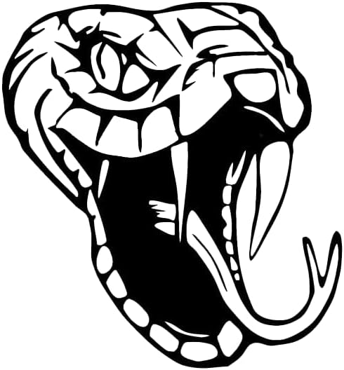 Amazon.com - Angry Snake Decal - All Weather Decal for Cars, Vans ...