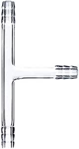 DJGcdfg Science Lab Supplies Glass T Connector Tube,10MM Hose ...