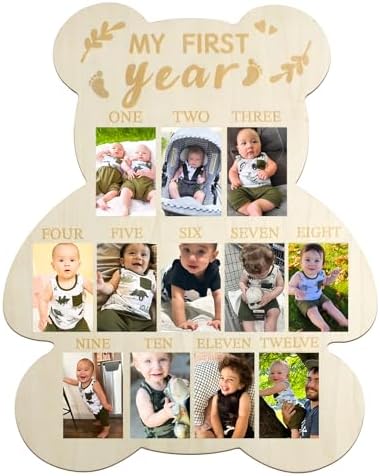 VinBee 1st Birthday Keepsake My First Year Baby Photo Frame - New Born ...