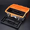Edward Tool Stainless Steel Tool Box 16” - Small Metal Organizer Box ...
