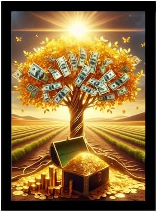 DivaFrames Money Tree Vastu Painting for Good Luck - A4 Size (8x12 Inch ...
