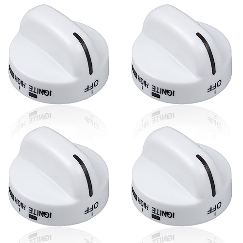 Range Burner Knob White 8273104, Gas Stove Knob Replacement Part Fit ...