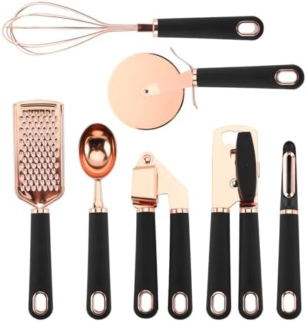 Amazon.com: COOK WITH COLOR Kitchen Gadget Set Copper Plated Stainless ...