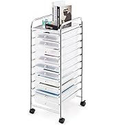 Amazon.com: SILKYDRY 6 Drawer Rolling Storage Cart, Craft Cart with ...