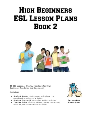 High Beginner ESL Lesson Plans: Learning English Curriculum ...