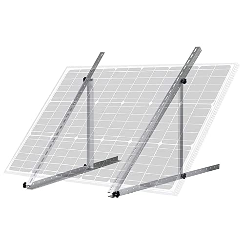 KLLsmDesign 28″ Adjustable Portable Solar Panel Racks, Aluminum Alloy ...