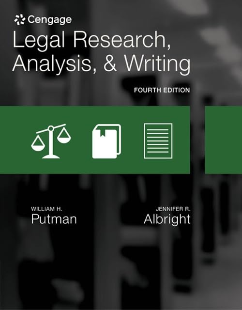 Amazon.com: Legal Research, Analysis, and Writing: 9781305948372 ...