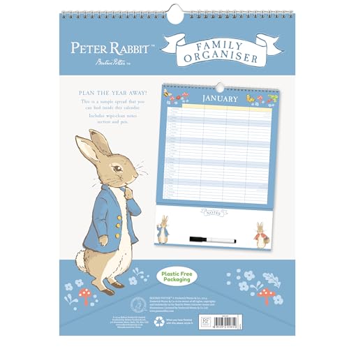 Peter Rabbit 2025 Family Organiser Wall Calendar – BigaMart