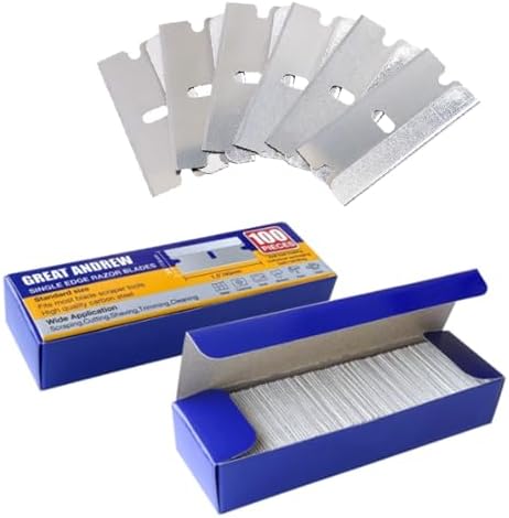Amazon.com: WEGAZ-100PCS Single Edge Razor Blades,Industrial Safety ...