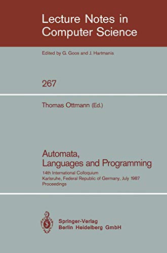 『Automata, Languages and Programming: 14th International Colloquium ...