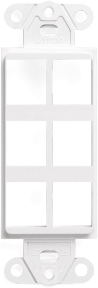 Leviton 41642-W QuickPort Decora Insert, 2-Port, White - Electrical ...