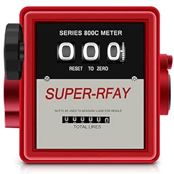 Fuel Flow Meter 1 Inch for Diesel Tank Transfer Pump Flowmeters ...