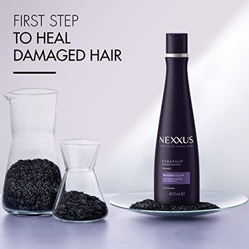 Nexxus KERAPHIX PROTEINFUSION Shampoo with keratin protein and black ...