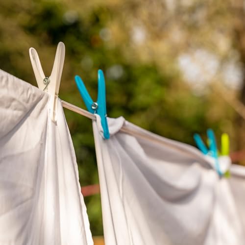 PATIKIL Plastic Coated Clothesline, 1/8 Inch x 66 FT Extra Strong Steel ...