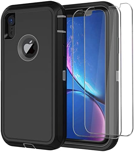 Amazon.com: X-belmox for iPhone XR Case [Dropproof] [Shockproof] 3-Layers Heavy Duty Drop ...