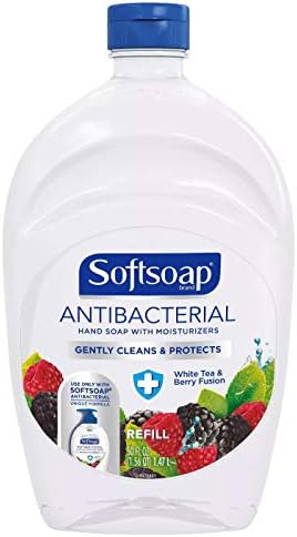 Amazon.com : Softsoap Antibacterial Liquid Hand Soap Refill, White Tea & Berry Fusion Scent ...