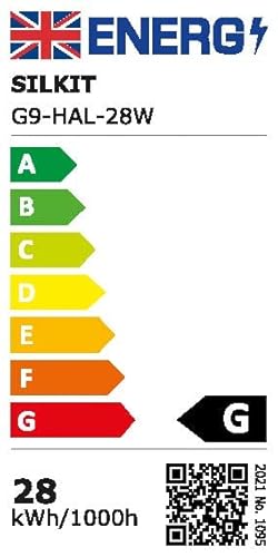 SILKIT G9 Halogen Light Bulbs 28W, G9 Dimmable Capsule Bulbs, Warm ...